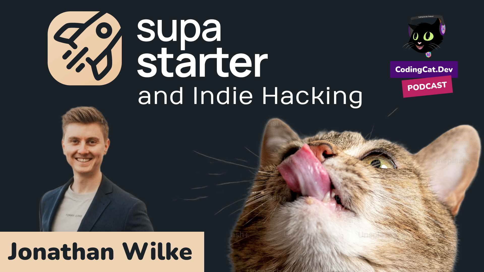supastarter and Indie Hacking with Jonathan Wilke | CodingCat.dev